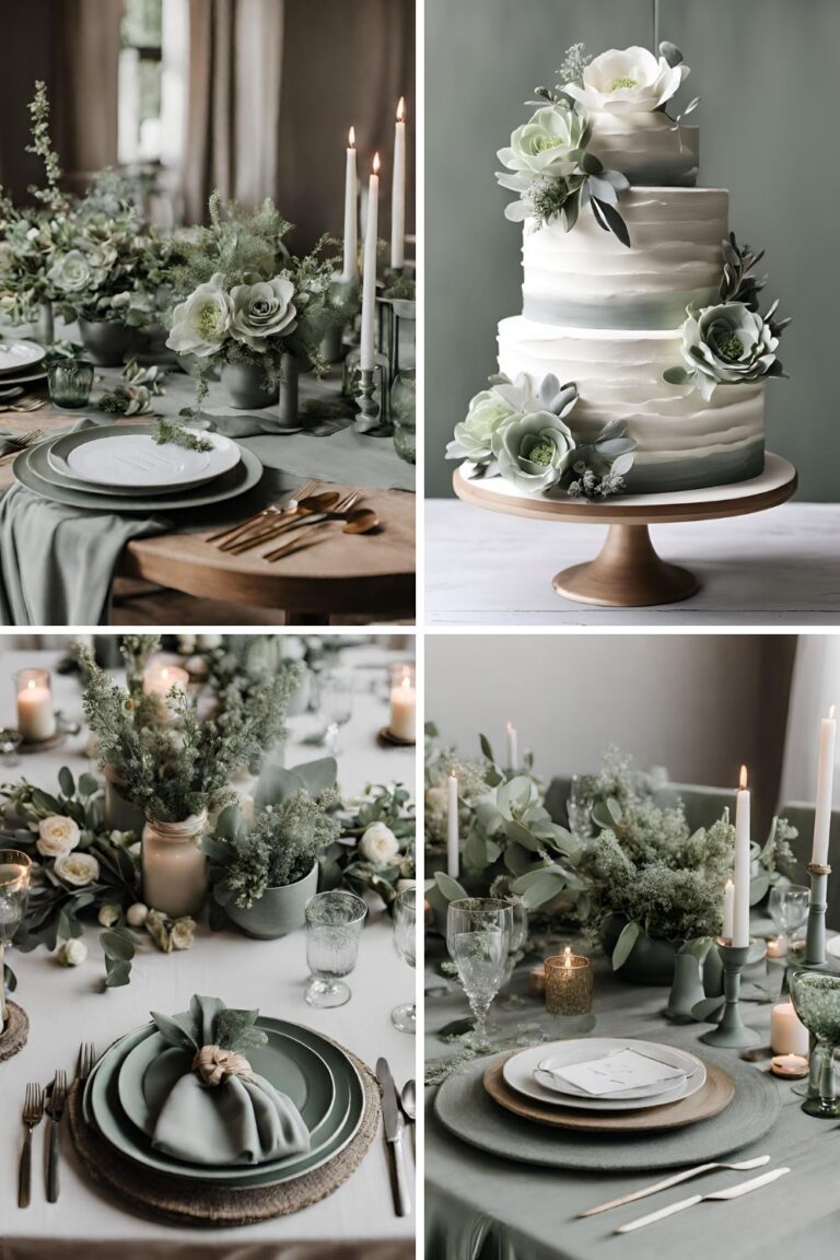 5 Beautiful Sage Green Wedding Color Palette Ideas