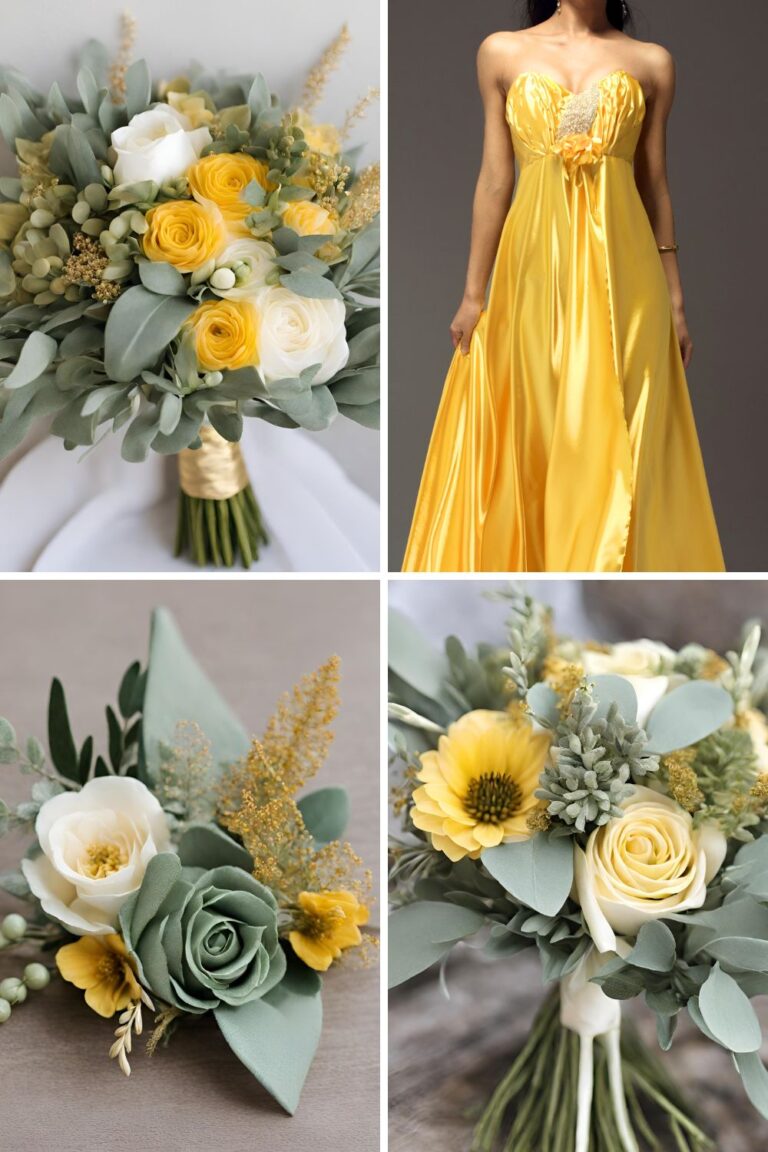 5 Yellow Wedding Color Palette Ideas: Yellow Wedding Color Ideas