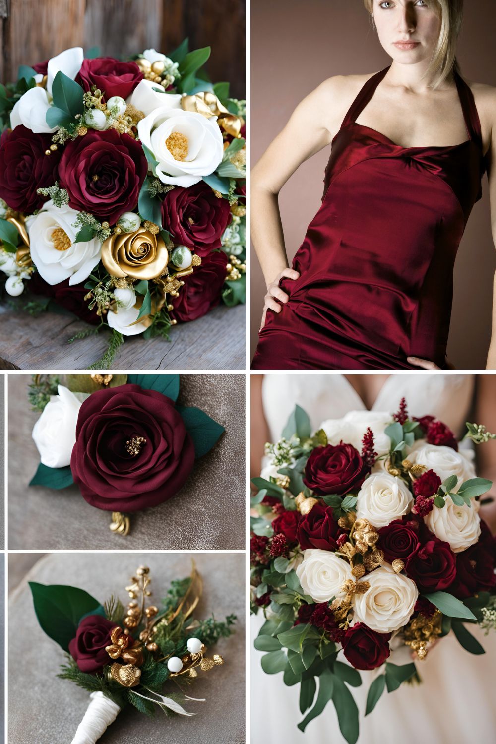 Wine Red Wedding Color Palettes: 5 Wine Wedding Color Ideas